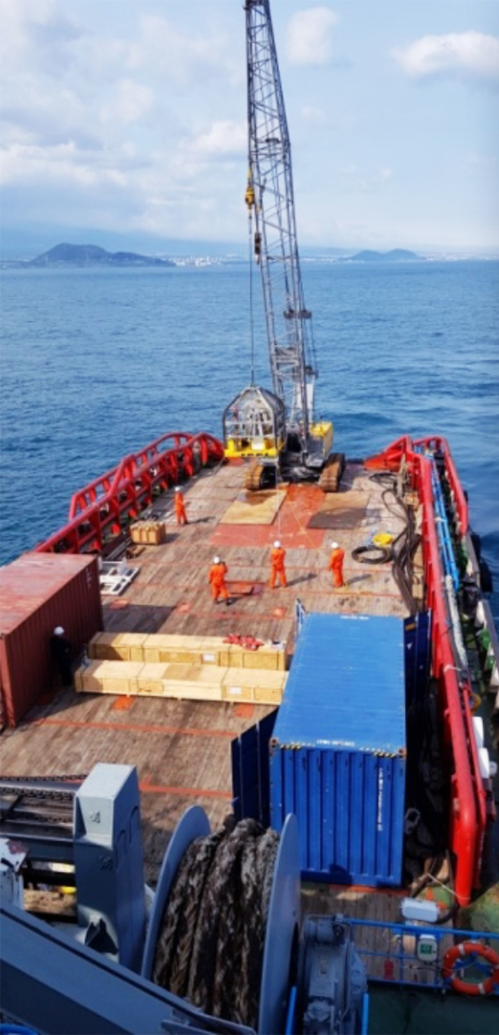 Mtide Offshore Korea | Project I Wando-Jeju ( CPT, Vibrocoring )